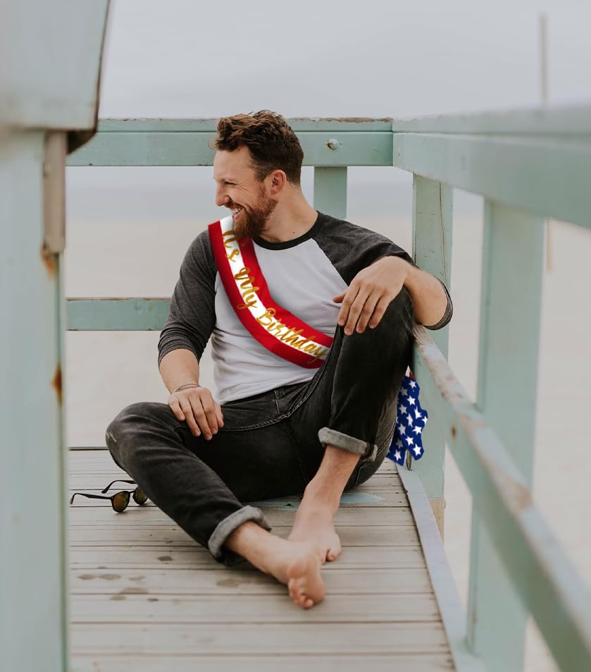 Birthday Sash - It's My Birthday - All-American Sash - (Red, White and Blue), Birthday sash, American Flag, Sashes, USA Flag, Happy Birthday Girl, Happy Birthday boy, USA, Independence Day