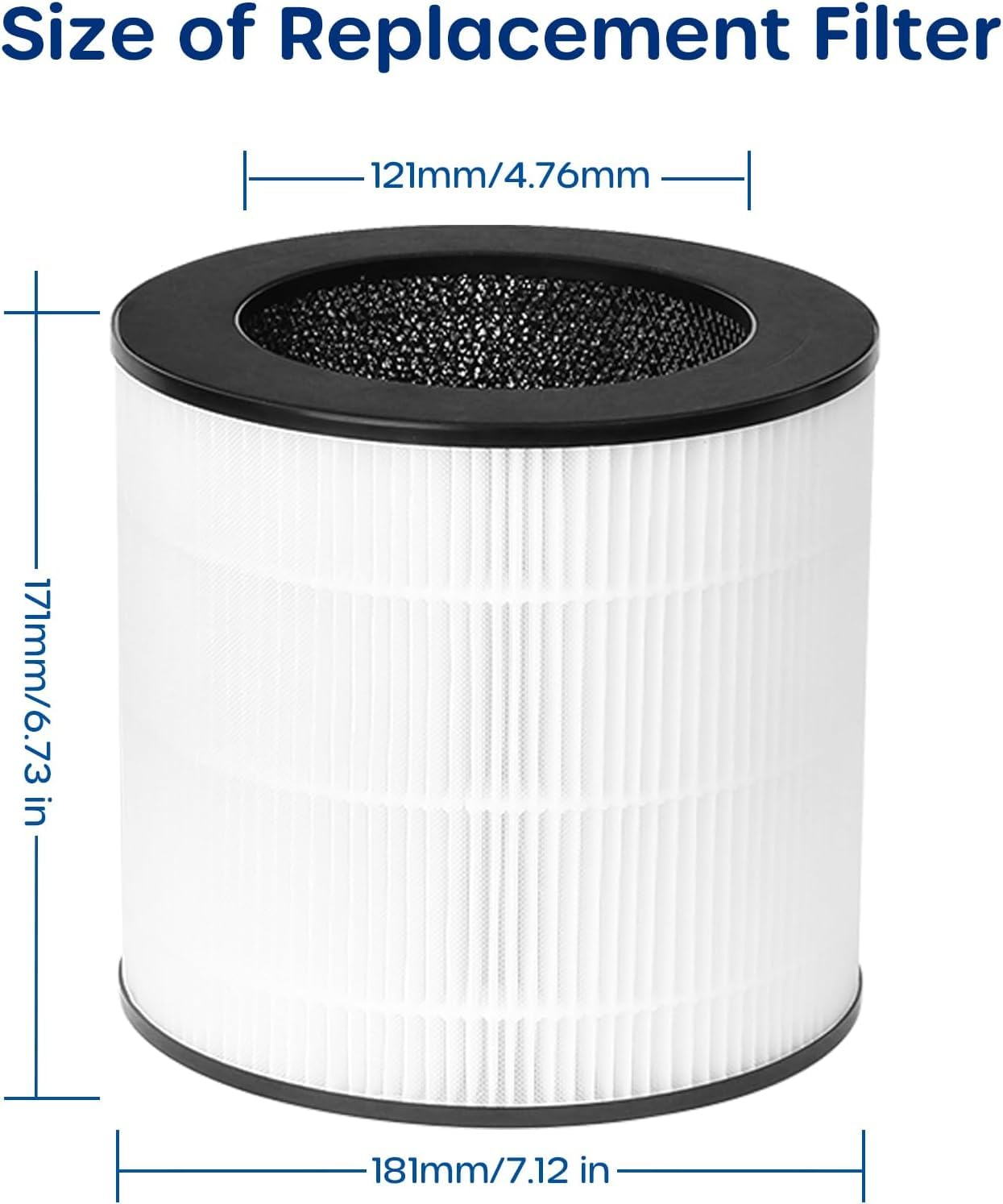 H13 True HEPA Filter, Compatible With STEALTH JAP230W JAP230B STEALTH JAP230AC1 Air Purifier Replacement Filter, 3-in-1