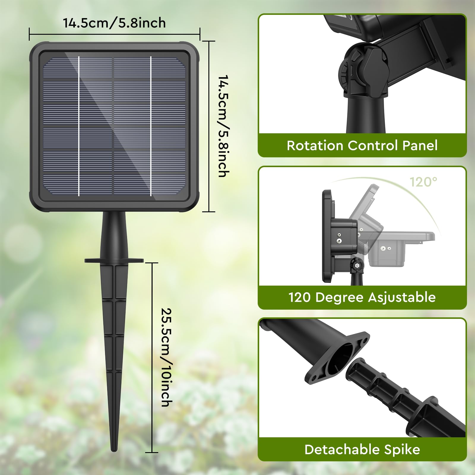 Solar Automatic Drip Irrigation Kits, Support 15 Potted Plants, Automatic Watering System for Indoor and Outdoor Garden, Eco-Friendly and Cost-Effective