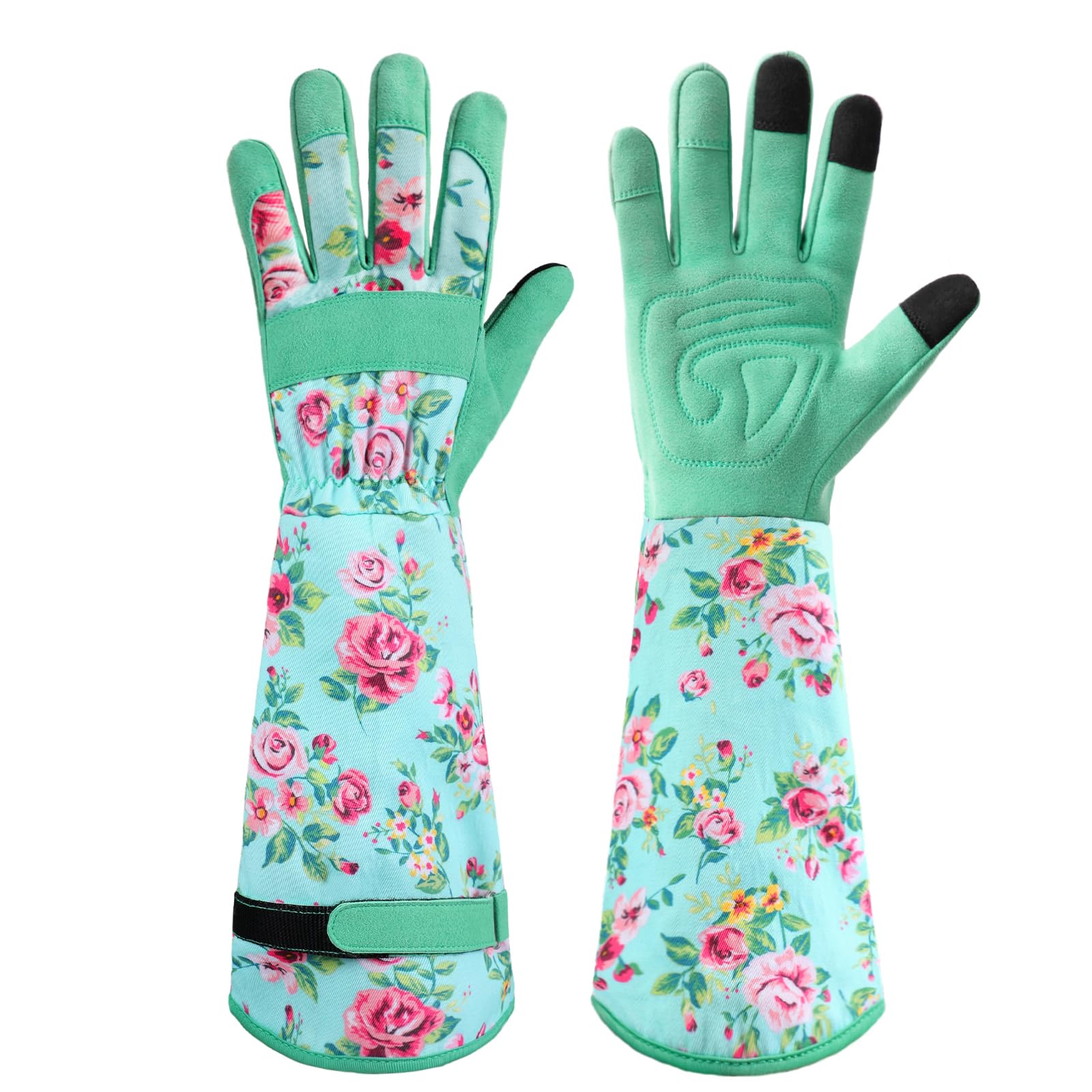 Ymomode Garden Gloves for Women - Long Sleeve Garden Gloves Ladies Light Protective Gloves for Yard & Outdoor Work