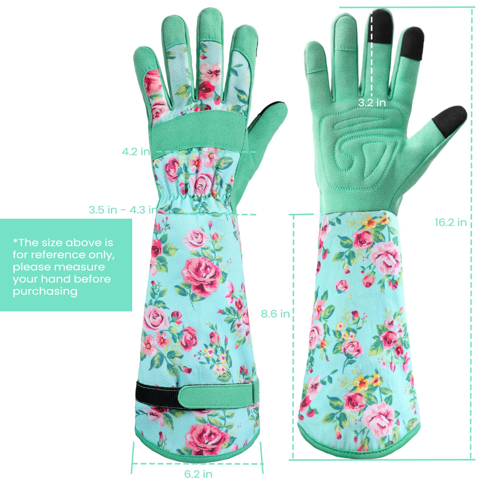 Ymomode Garden Gloves for Women - Long Sleeve Garden Gloves Ladies Light Protective Gloves for Yard & Outdoor Work