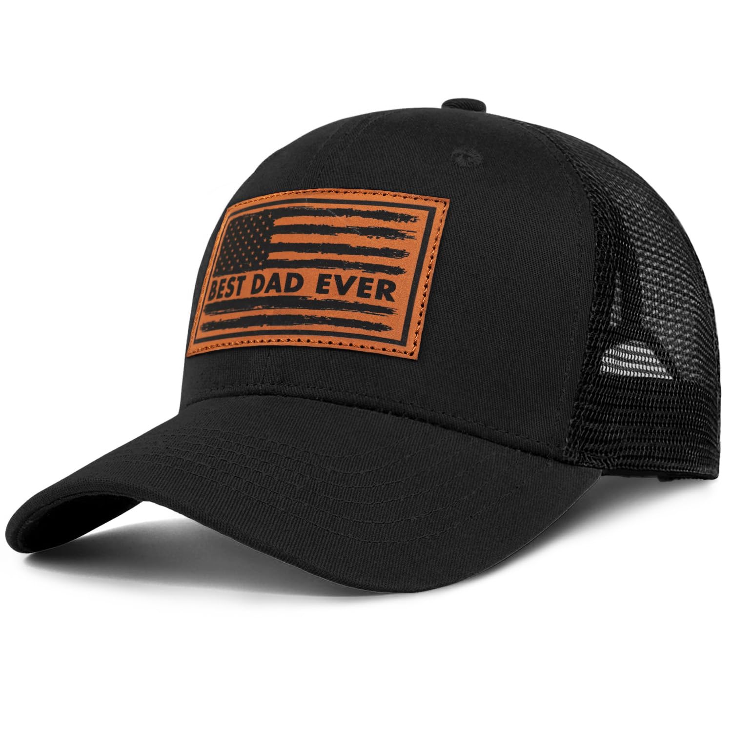 Best Dad Ever Hat - Dad Hat Fathers Day Birthday Gifts for Dad Papa from Daughter Son Black Trucker Hat