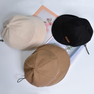 Women Cotton Spring Baseball Cap - Cotton Golf Sun Hat for Spring Summer Outdoor Beige