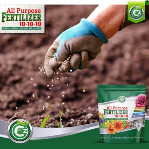 10-10-10 All Purpose Fertilizer - Made in USA - Granular Plant Food for Indoor/Outdoor Plants & Flower Gardens - Promotes Vigorous Growth, Big Blooms and Green Lawns!