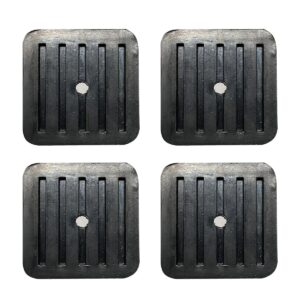 recdec 4 pack mini split anti-vibration pads wall mounting bracket isolator rubber pad damper shock absorbing feet for ductless air conditioner heat pump system outdoor condenser unit a/c hvac