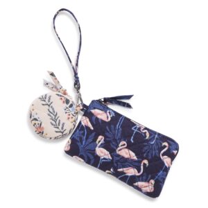 vera bradley beach pouch set, flamingo party