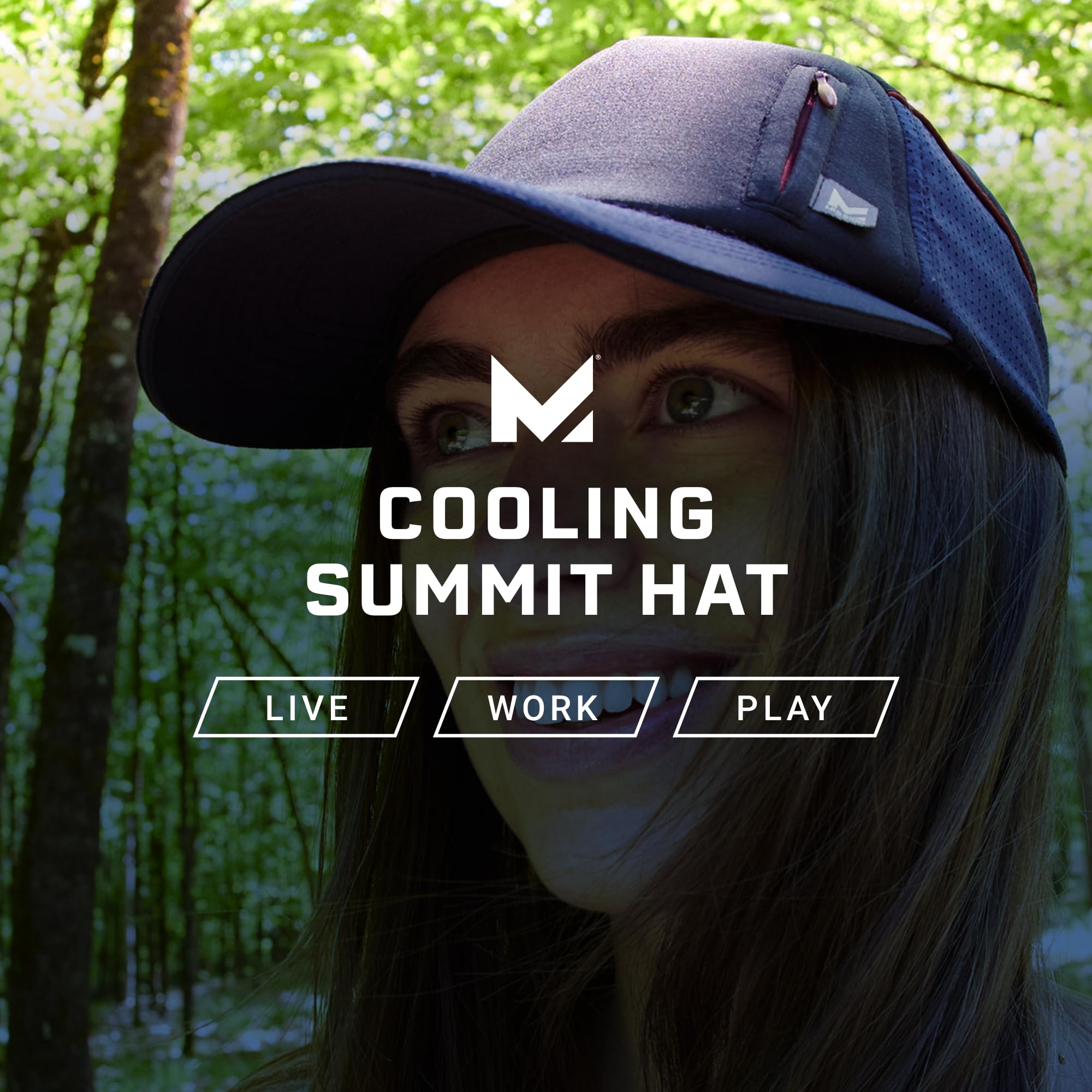 MISSION Cooling Summit Hat, Charcoal/Knockout Pink - Unisex Baseball Cap for Men & Women - Lightweight & Adjustable - Cools Up to 2 Hours - UPF 50 Sun Protection - Machine Washable