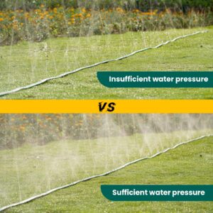 DXront Sprinkler Soaker Hose 50ft for Garden Lawn, Watering Hose with Holes, High-Efficiency Water-Saving Garden Irrigation System, Drip Hose Sprinkler