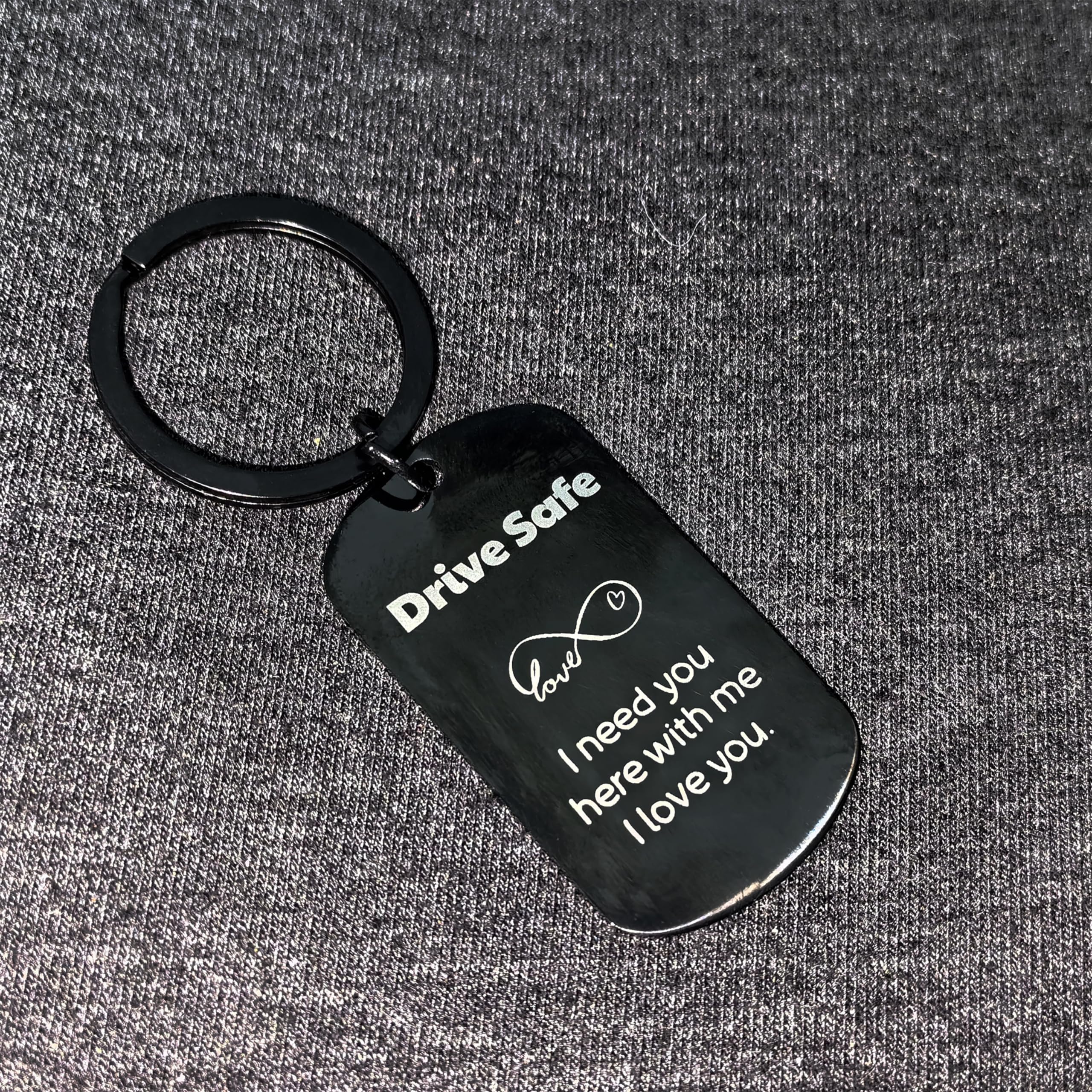 HOMEVAGE Anniversary, Birthday Gifts, Valentines Day Gifts For Him, Men, Man - You Are My Favorite & Drive Safe Keychain - I Love You Gift Husband, Unique & Funny Gift