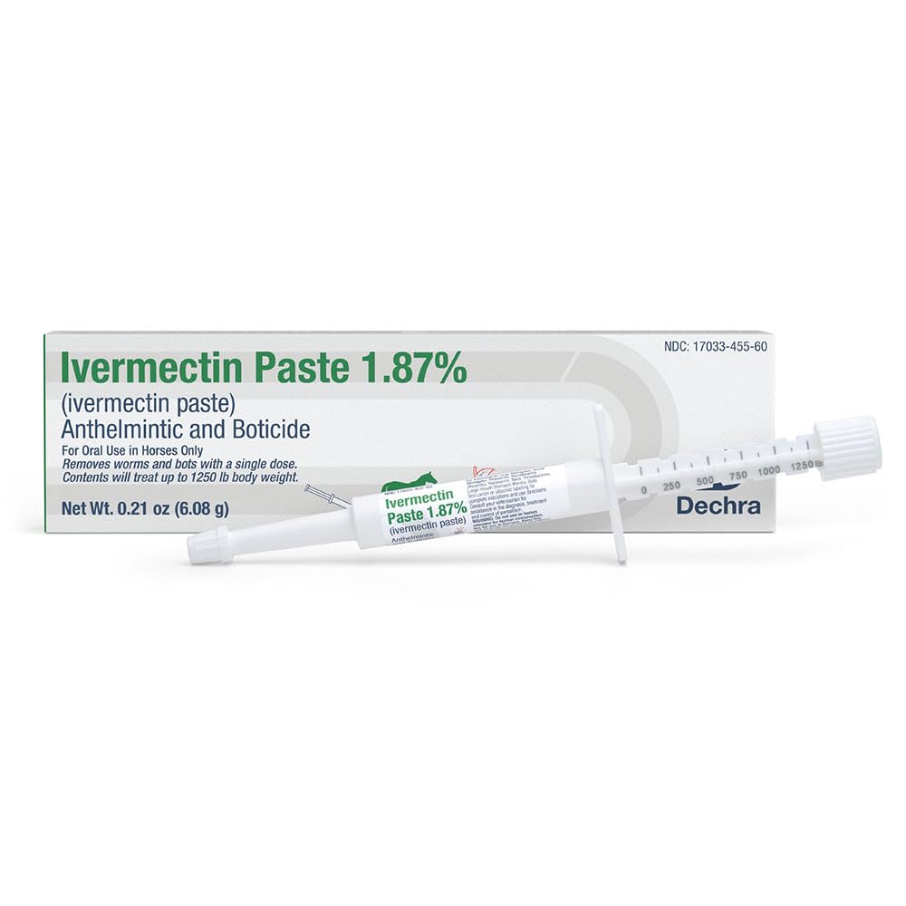 Dechra Ivermectin Paste 1.87% | Horse Dewormer Paste