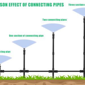 1/2 Inch Male to Female Multifunctional Sprinkler Extensions 6Pc,9.85 inches(Sprinkler Extension)