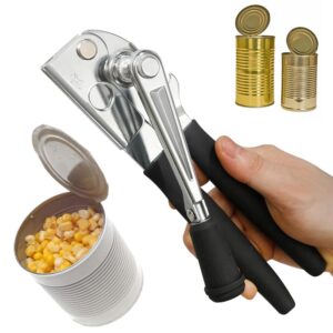 NUFR Crank Can Openers Manual,Heavy Duty Commercial Swing Away Can Opener with Rubber-coated Long Handles