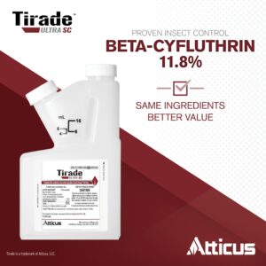 Tirade Ultra SC Insecticide by Atticus - Compare to The Leading Brand - Beta-Cyfluthrin Pest Control for Indoor and Outdoor Use (240 ML)