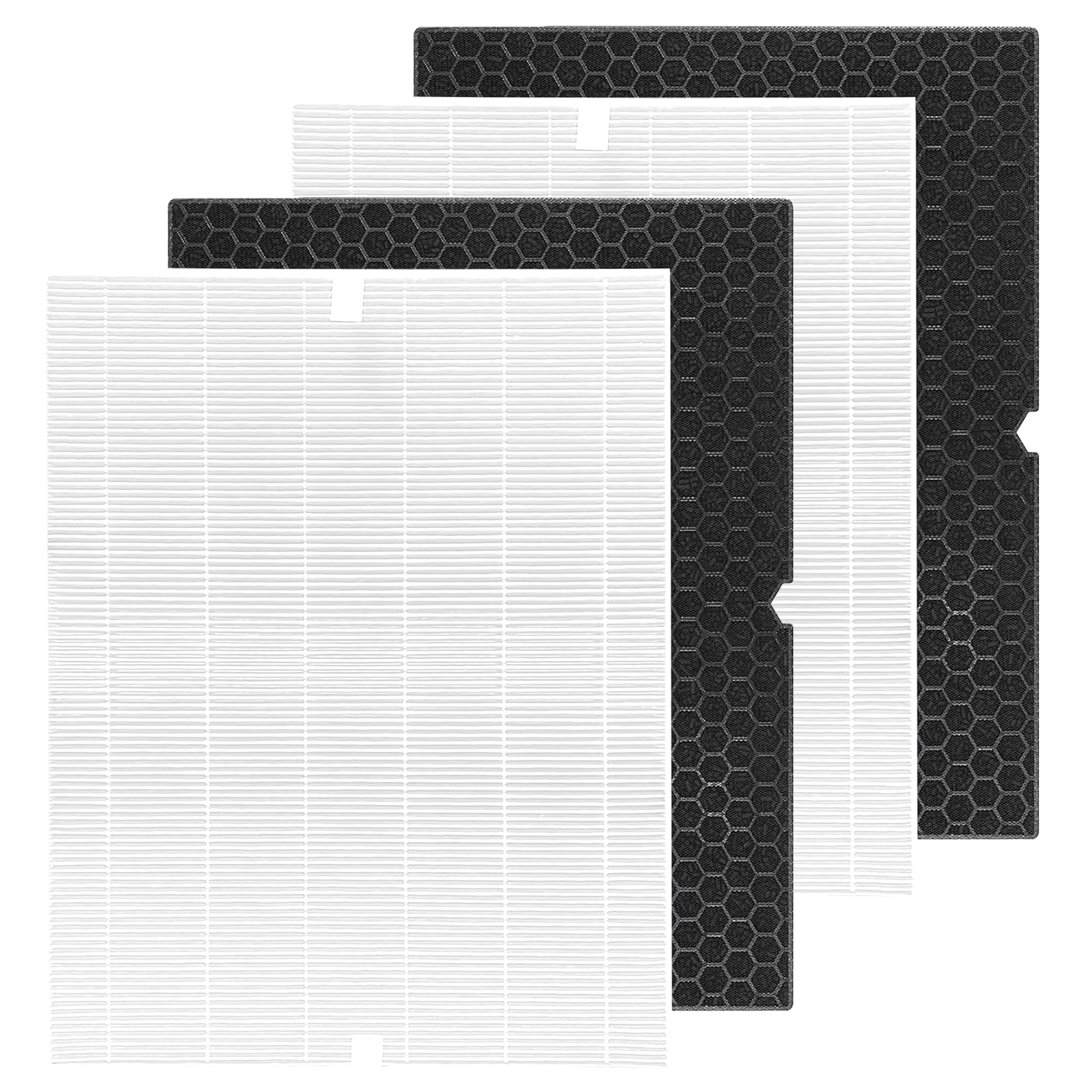 116130 Air Purifier Filter for Winix 5500-2 and AM80 Air Purifier, True HEPA Filter Replacement Filter, 2 HEPA and 2 Carbon Filter