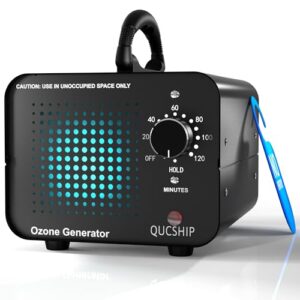 ozone generator 25,000mg/h - commercial ozone machine, high capacity ozone machine odor removal & home ozone generator, ideal for home, basement, smoke, and pet room etc