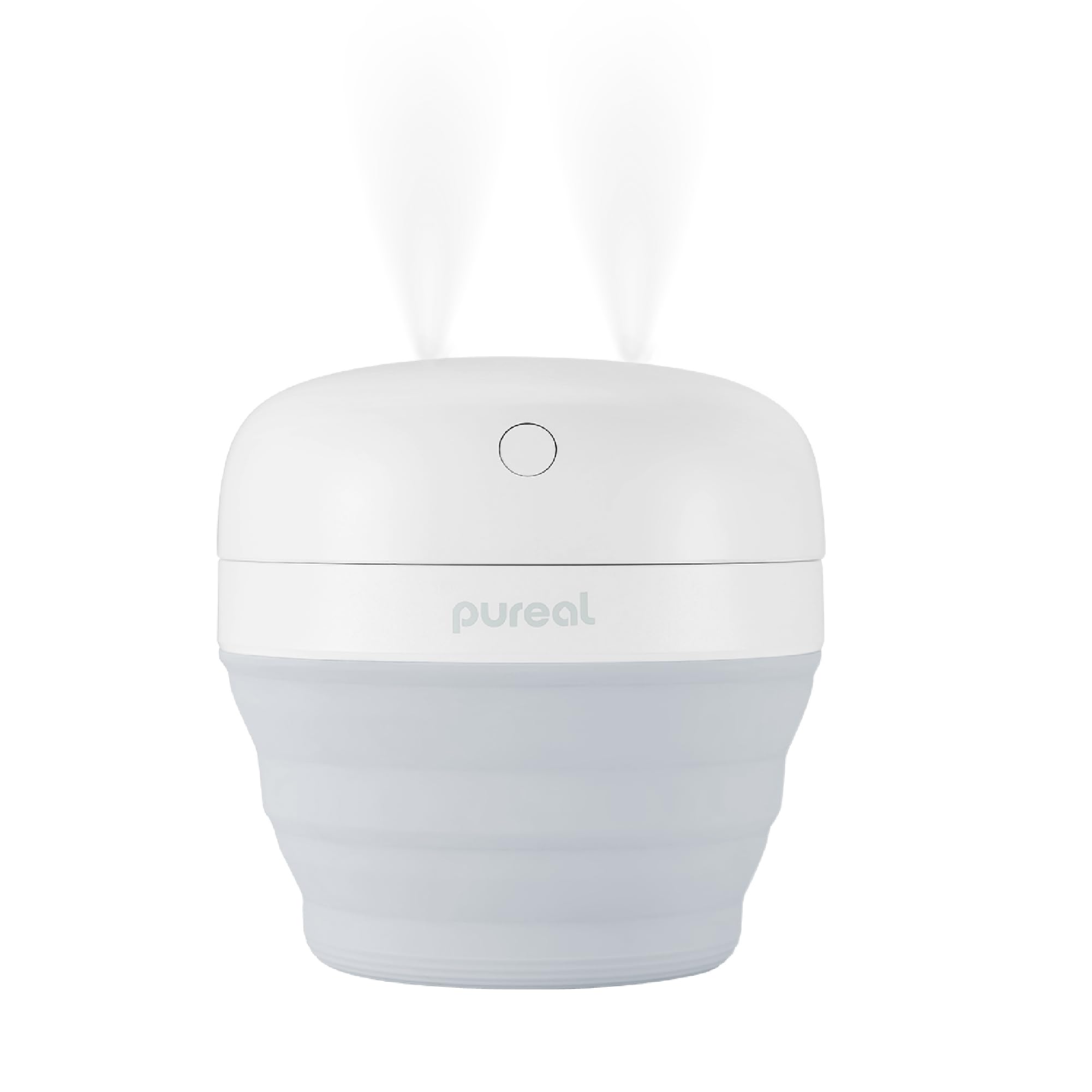 Pureal Foldable Mini Humidifier, 500ML Portable Small Cool Mist for up to 10 Hrs, for Baby Bedroom Travel Office Home, Auto Shut-Off, 3 Mist Modes, Super Quiet