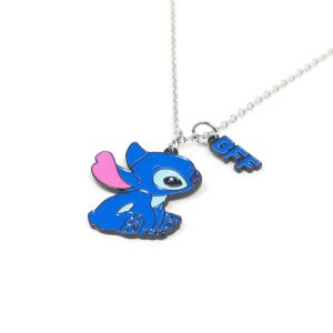 Quixarra Best Friends Forever Stitch Gift, BFF Stitch Stuff Pendant Necklace for Women Girls Friends Birthday Gifts Necklace Lilo Stitch Collection Jewelry