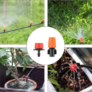 WUGAOGAI Drip Irrigation System 164FT 180 Pack Garden Drip Irrigation Kit 1/4"" Blank Tubing Drip Kit DIY Automatic Irrigation Equipment Set for Garden Greenhouse, Flower Bed,Patio,Lawn