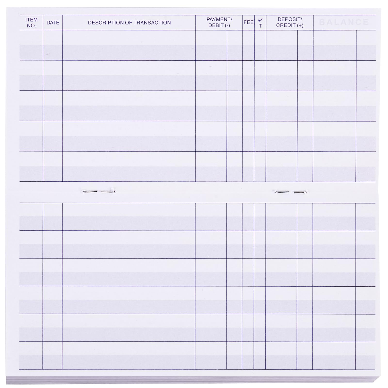 24PCS Larger Lines Check registers for Personal Checkbook