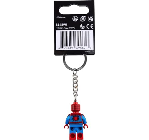 Lego Spider-Man Key Chain (854290), Small, Red