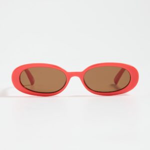 Le Specs Women's Outta Love Sunglasses, Electric Orange, One Size