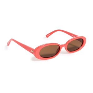 Le Specs Women's Outta Love Sunglasses, Electric Orange, One Size