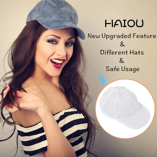 Hat Washer Cage Hat Cleaner Hat Washer for Baseball Caps for Washing Machine or Dishwasher for Flat & Curved Hats, White (2-Pack)