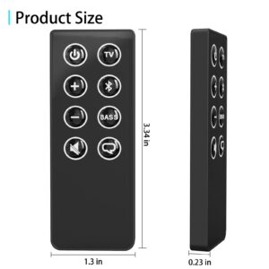 Replacement Remote Control for Bose Solo 5 10 15 Sound Bar, Compatible with Bose Solo 5 10 15 Series II TV Sound System 410376 418775 431974 845194 740928-1120 838309-1100 with CR2025 Battery