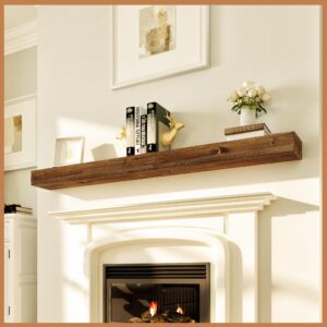 avana fireplace mantel - wall-mounted mantles for over fireplace - farmhouse fireplace mantle shelves - handcrafted wood fireplace mantels - floating fireplace mantel 72 x 8 x 3 - rustic traditional