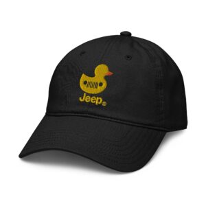 jeep embroidered duck grille adjustable baseball hat