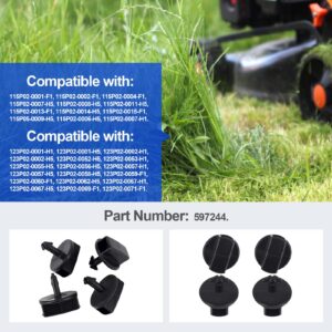 4 PCS Air Cleaner Cap Knob Compatible with Lawn Tractor 123P02, 123P32, 115P02 and Models 115P02-0008-H5, 115P02-0011-H5, 123P02-0002-H5, Replacement Knob Part Number 597244