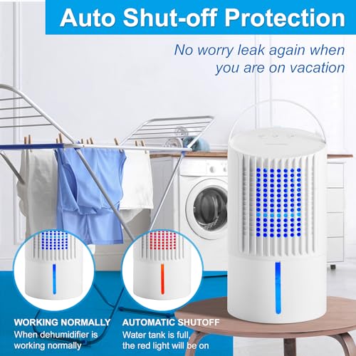 Dehumidifier,Lonxfy 36 oz Dehumidifier for Bedroom Small Dehumidifier for Bathroom RV Closet Portable Quiet Home Dehumidifiers