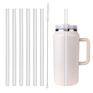 keuye 64oz straw compatible with stanley, extra long quencher 64 oz straw,cleaning brush and iceflow flip straw tumbler 64 oz compatible with stanley accessories,resuable ice flow flip straw 64 oz