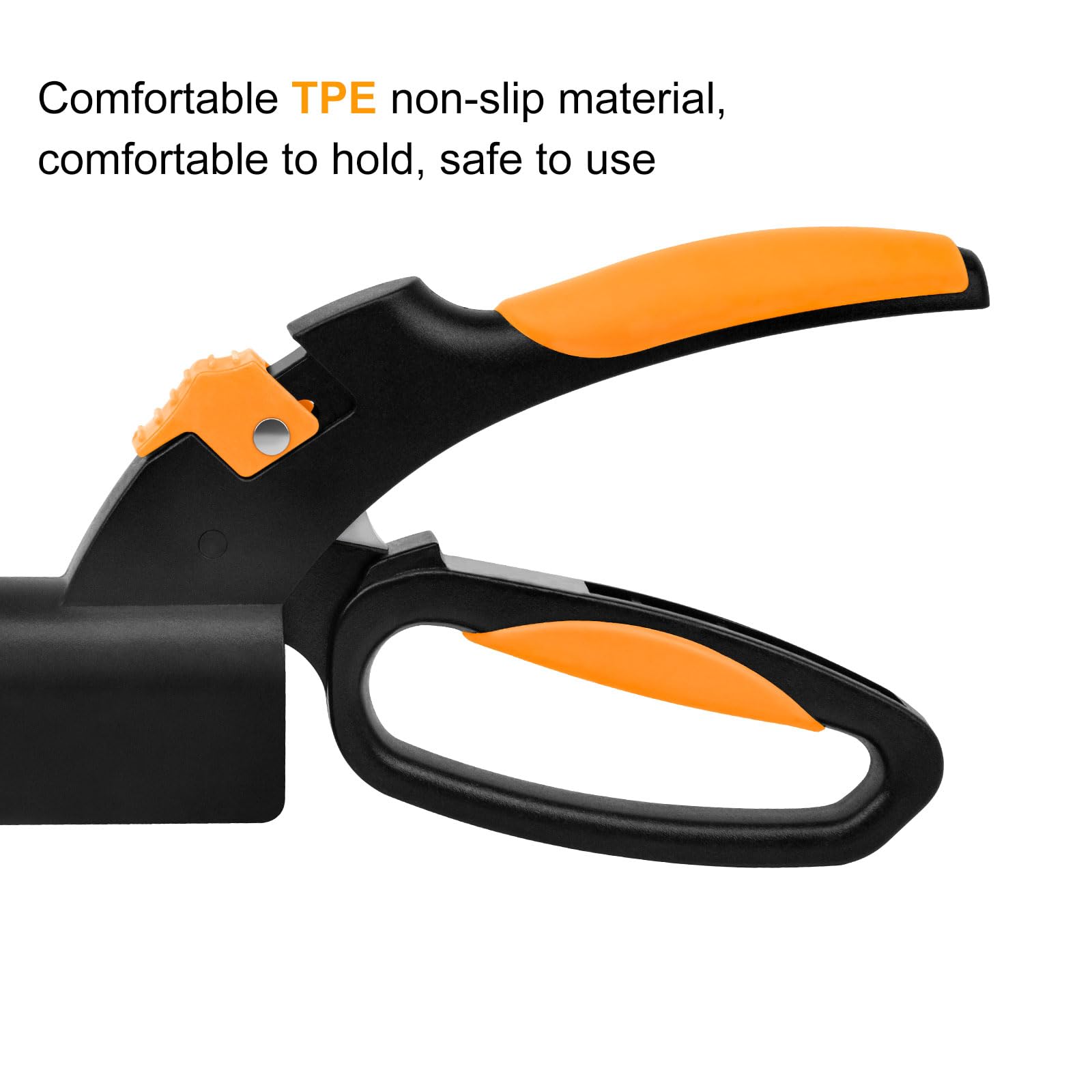 SZHLUX Grass Shears 360-Degree Swivel Blades (Orange)