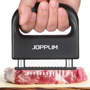 JOPPLIM Meat Tenderizer, With 48 Stainless Steel Ultra Sharp Needle Blades, Meat Poultry Tenderizer, for Tenderizing Beef, Pork, Turkey, Fish, Cooking Tool Best for Tenderizing, Marinade, BBQ