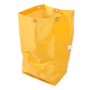 partykindom 6 pcs canvas bag yellow vinyl bag car can trash bag waterproof janitorial bag janitorial cart bag appliance hand dolly glass spray bottle garbage conical trolley bag work