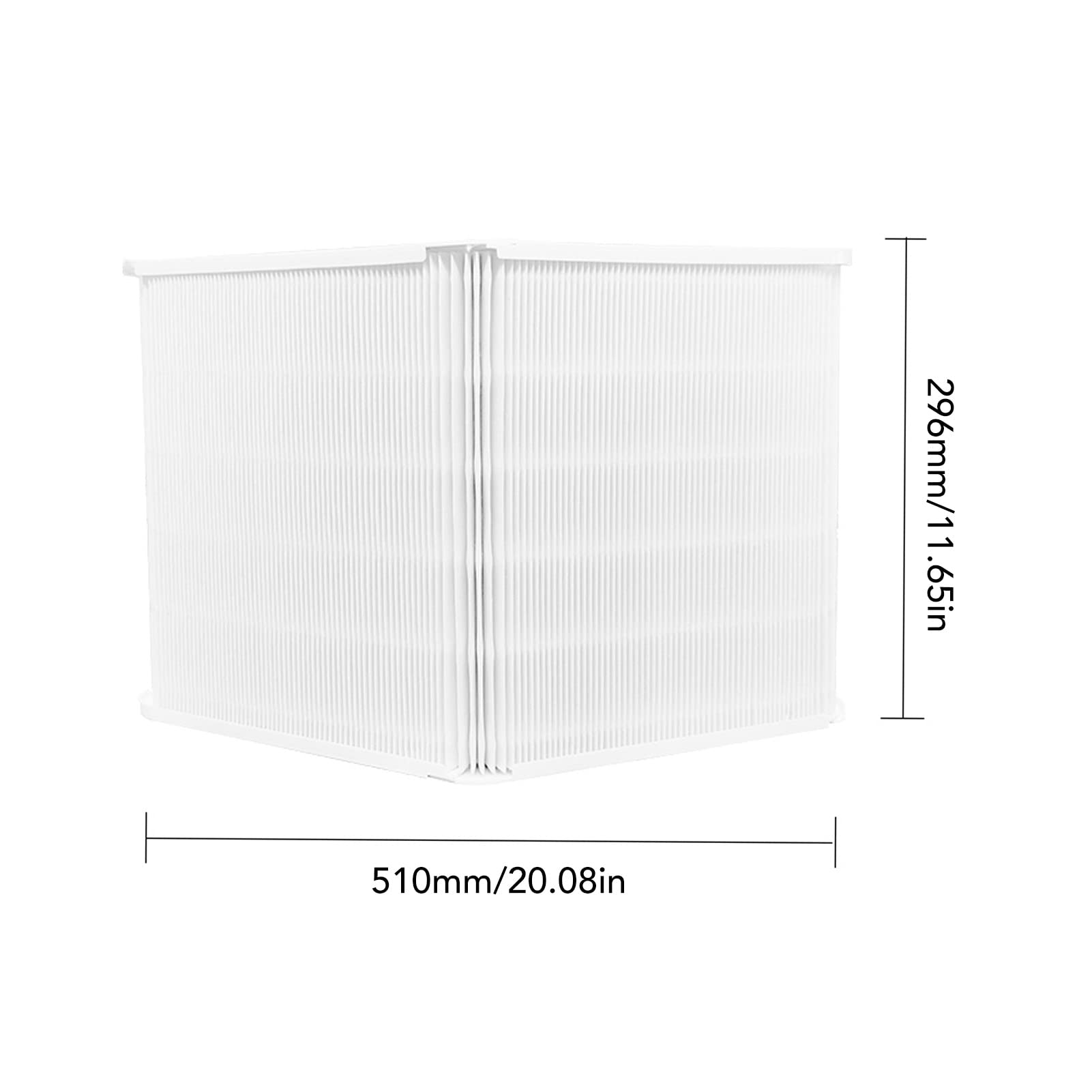 Replacement Filter, Air Purifier Filter Screen, Filter Accessory Compatible with 211 Air Cleaner Purifier, Foldable Particle Activated Carbon Replacement Filter