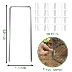 Dukelai 10 Pcs Chicken Wire Cloche Plant Covers Garden Netting Metal Heavy Duty Plant Protectors from Animals for Keeping Bunnies Chicken Squirrels Birds Other Out 9.13×9.13 in