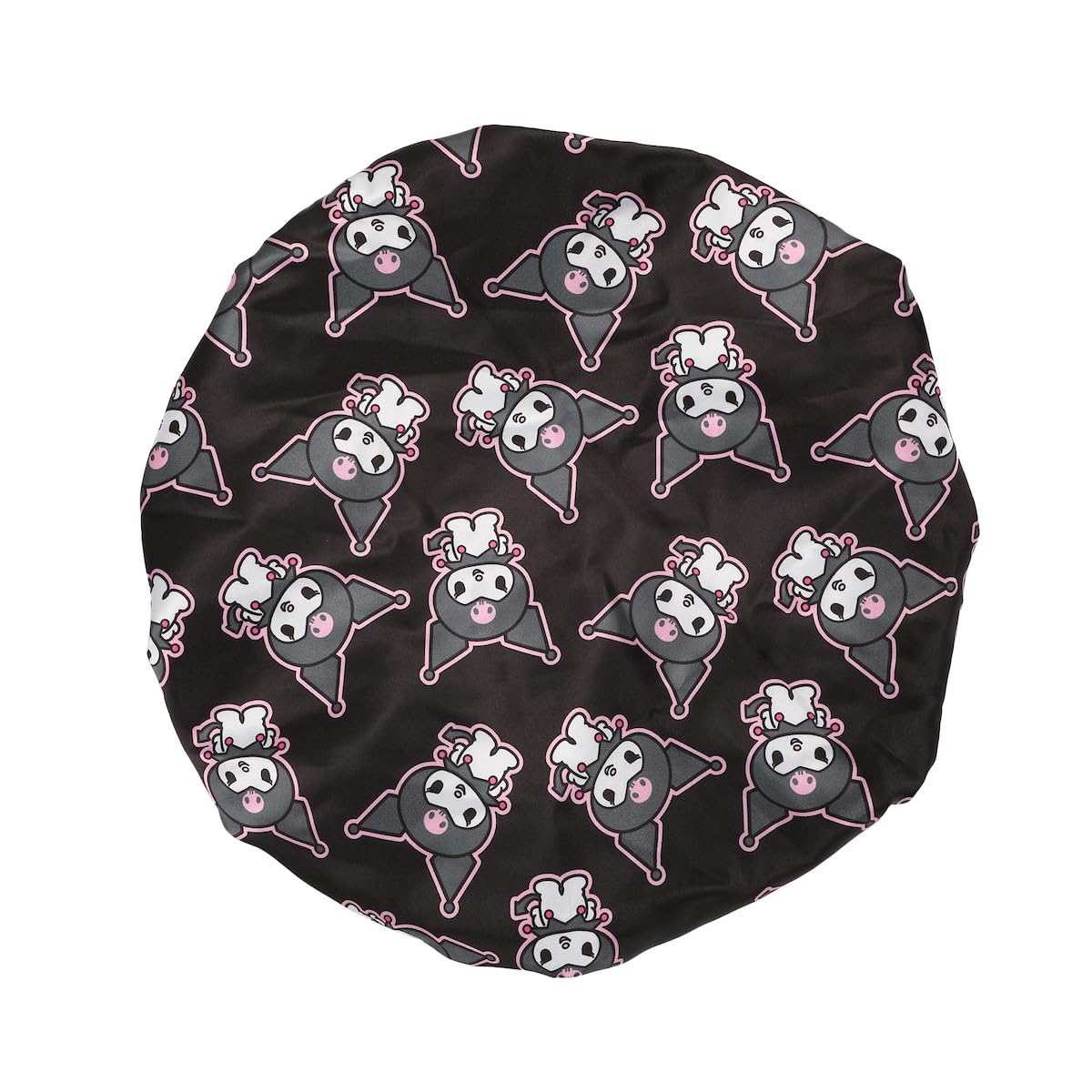 Bioworld Kuromi Character All-Over Print Reversible Sleep Bonnet Multicolor