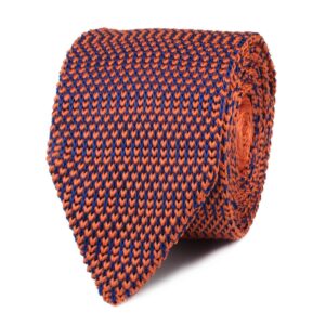 marrakesh knitted tie orange marrakesh knitted tie