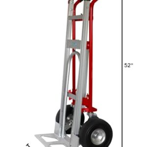 SNAP-LOC 800 lb Hand Truck Cart with Expandable Convertible Platform and 10" Tires