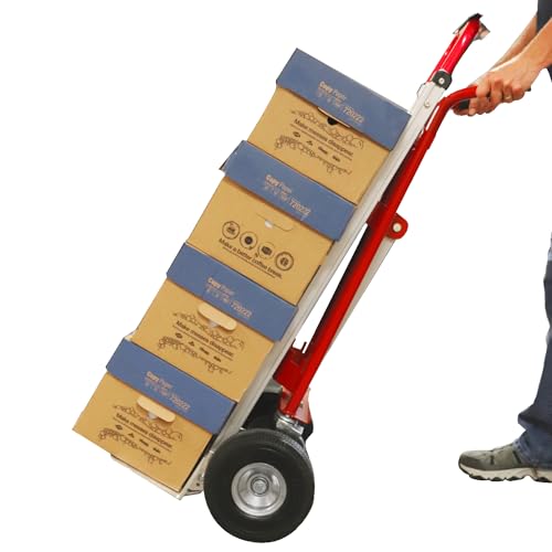 SNAP-LOC 800 lb Hand Truck Cart with Expandable Convertible Platform and 10" Tires