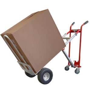 SNAP-LOC 800 lb Hand Truck Cart with Expandable Convertible Platform and 10" Tires