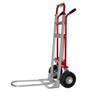 SNAP-LOC 800 lb Hand Truck Cart with Expandable Convertible Platform and 10" Tires