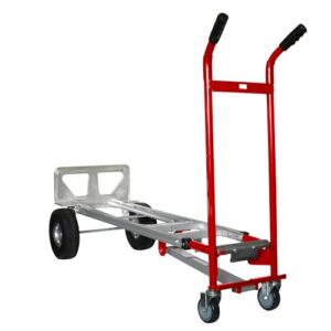 SNAP-LOC 800 lb Hand Truck Cart with Expandable Convertible Platform and 10" Tires