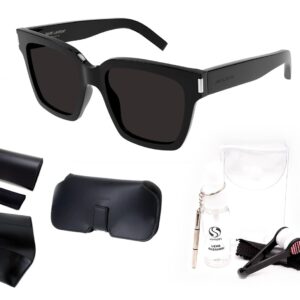 SAINT LAURENT SL 507 rectangular shape Sunglasses + Bundle with eSHADES Luxury Eyewear Kit