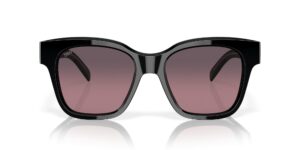 costa woman sunglasses black frame, rose gradient lenses, 54mm