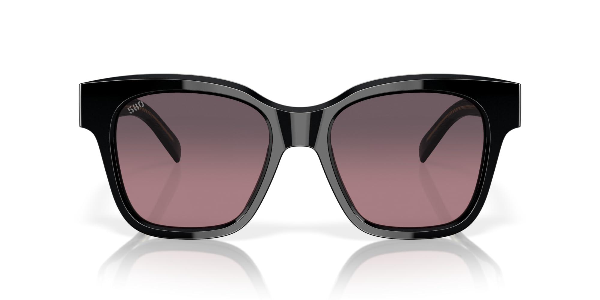 Costa Woman Sunglasses Black Frame, Rose Gradient Lenses, 54MM