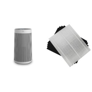 winix t810 large room air purifier aham verified for up to 410 sq ft all-in-one 4-stage true hepa air purifier & genuine winix 115115 replacement filter a for c535, 5300-2, p300, 5300, white/black