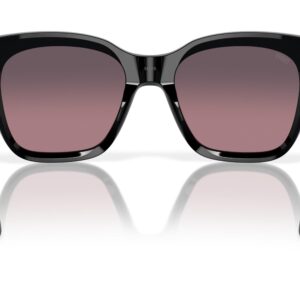 Costa Woman Sunglasses Black Frame, Rose Gradient Lenses, 54MM